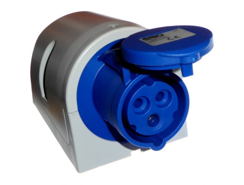 16 Amp 3 Pin 230V IP44 IEC / CEE Surface Socket