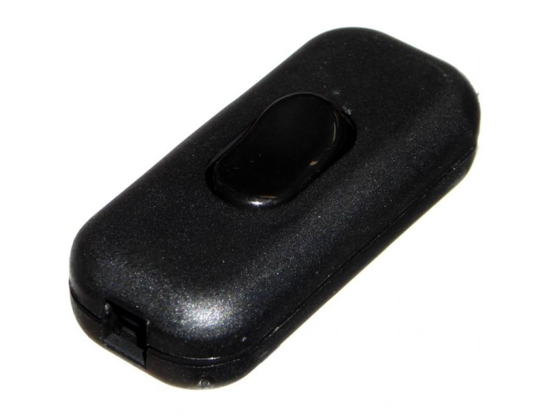 Knightsbridge ST6ABK 6A Black Inline Cord Switch