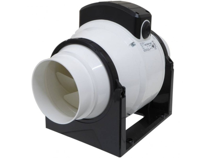 100mm Inline Mixed Flow Fan with Timer
