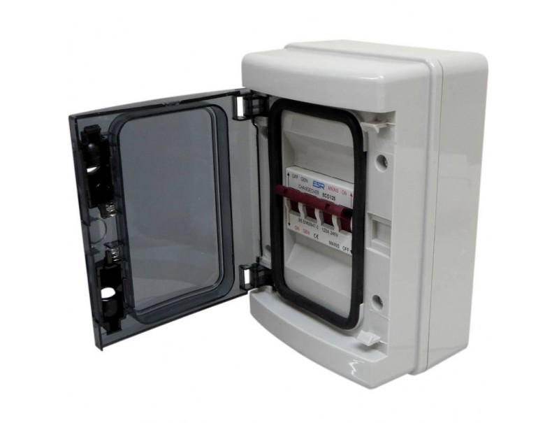 125A Manual Changeover Switch in IP65 Enclosure – Pre-Assembled