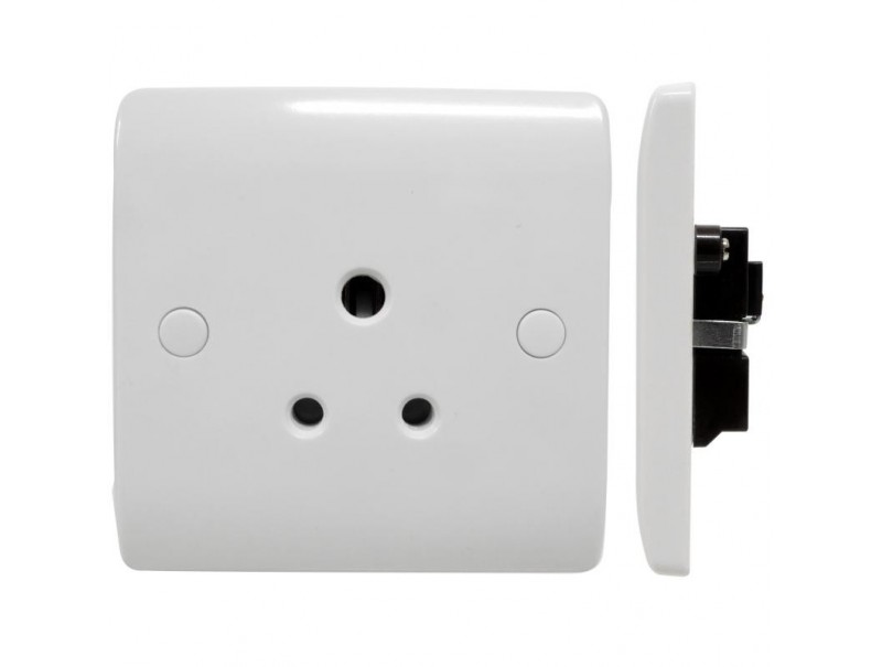 Buy 5 Amp 3 Round Pin unswitched wall socket