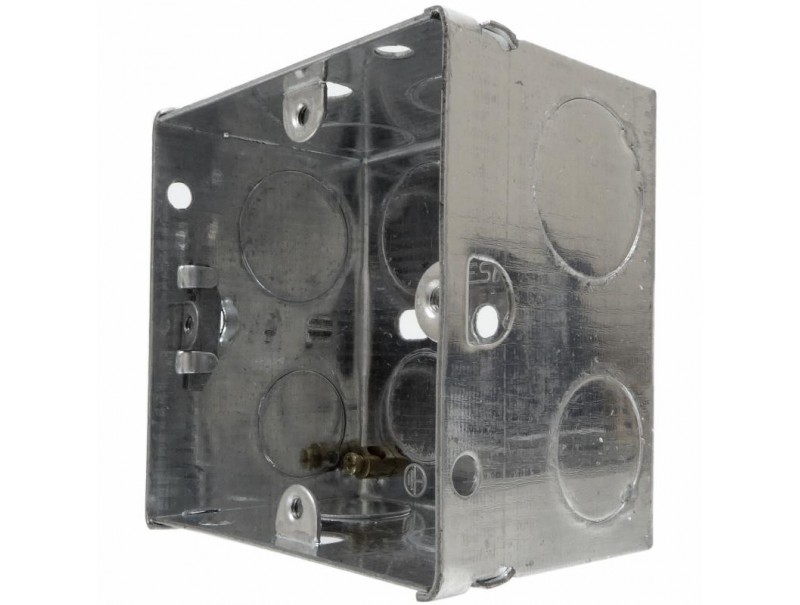Buy 47mm 1 Gang Metal Back Box