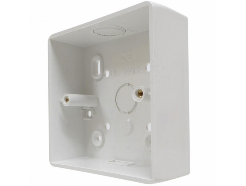 Buy Marshall Tufflex MSSB17WH 44mm 1 Gang Surface Box with Conduit ...