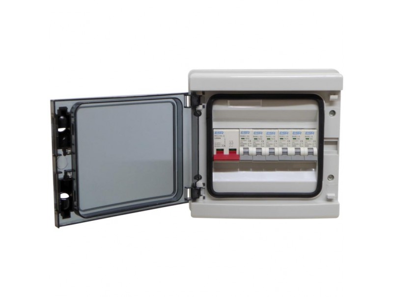 Consumer Unit IP65 100A Isolator 6 x Circuit breakers - Customizable
