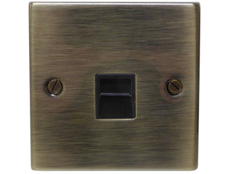 Buy Secondary Telephone Socket Antique Brass Switch