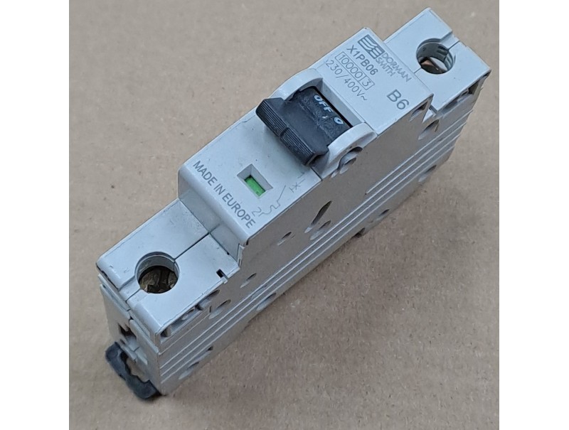 Dorman Smith X1PB06 6A MCB Circuit Breaker – Single Pole, Type B, 10kA