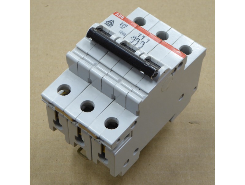 ABB S273 Type K 6 Amp Triple Pole Circuit Breakers, 6kA, DIN Rail