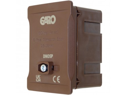 100A 5-Pole Connector Block – Brown