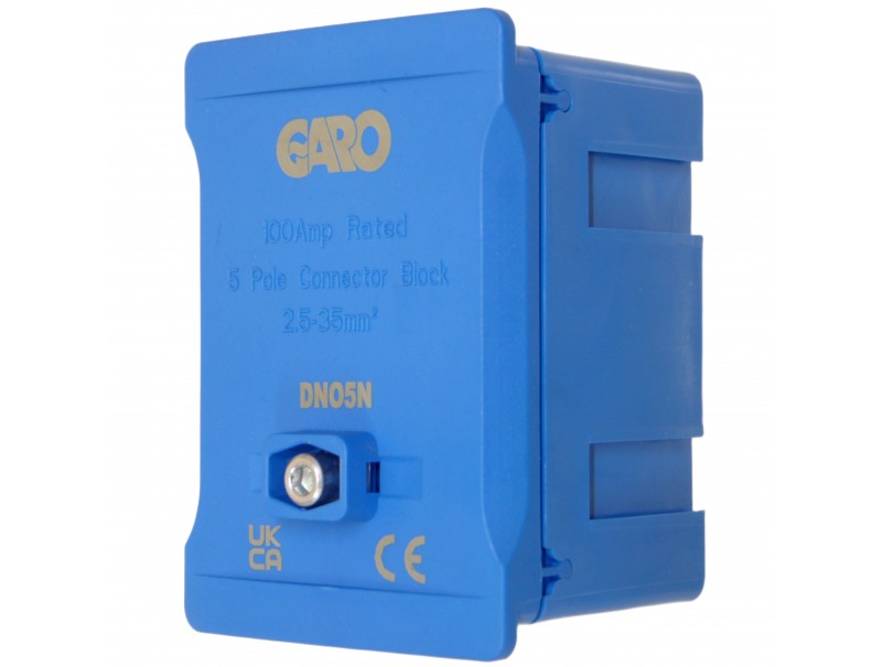 100A 5-Pole Connector Block – Blue